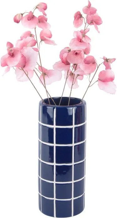 Modrá keramická váza (výška 30 cm) Retro Tiles – PT LIVING