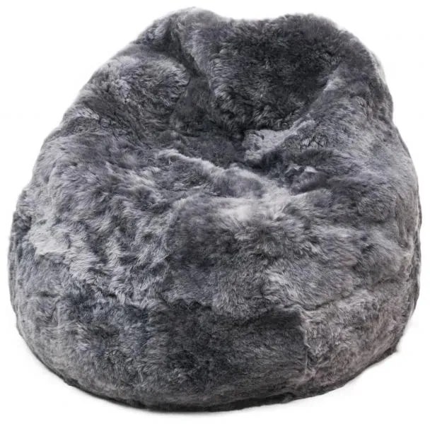 Sedací pytel - bean bag - šedý, střižený