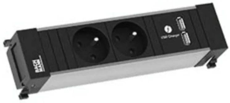Jednotka POWER FRAME 2x 230V, 2x USB nabíječka 916.112