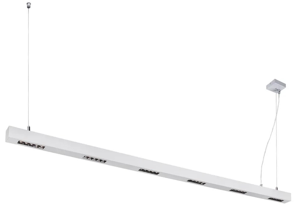BIG WHITE Q-LINE PD LED vnitřní závěsné svítidlo, 2m, BAP, stříbrná, 4000K 1000931