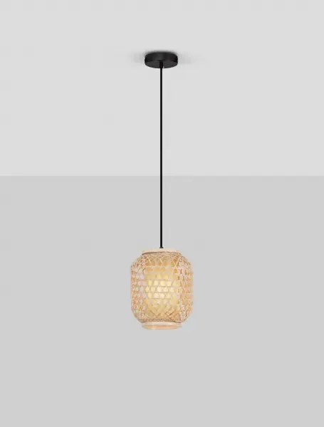 LED černá designová svítilna Asma