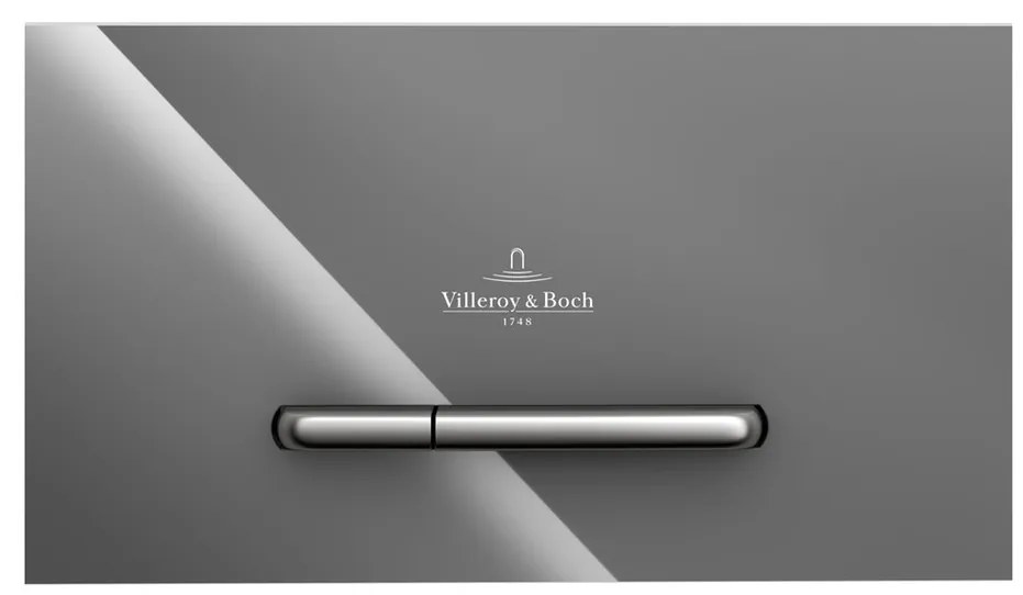 VILLEROY & BOCH Villeroy Boch ViConnect: M300 ovládací tlačítko k WC, Glass Glossy Grey, 922160RA