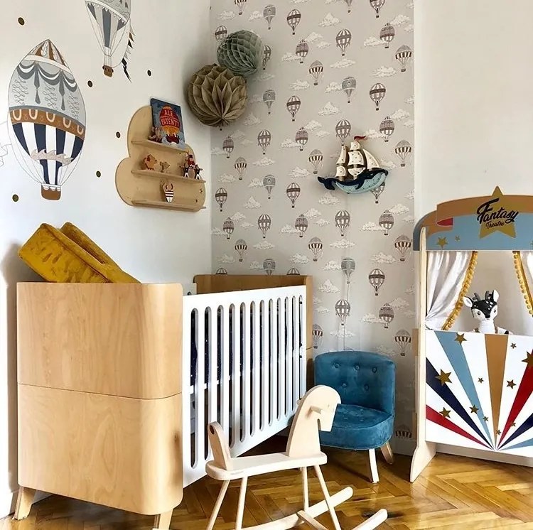Dětská postýlka HOPPA 70 x 140 cm s úložným boxem