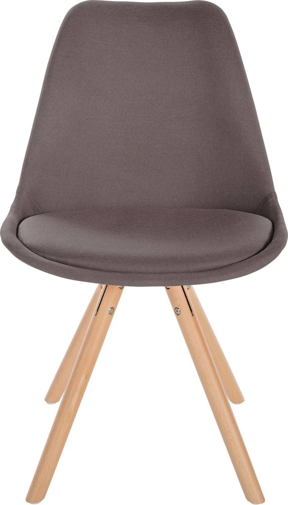 Židle Sofia látka kulatý – taupe