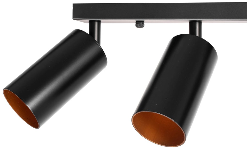 Toolight - Stropní reflektorové svítidlo 4xGU10 60W 392197, černá, OSW-03858