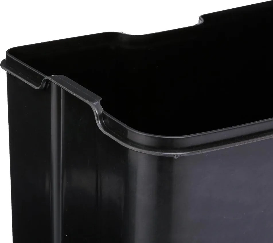 Odpadkový koš, kov, taupe, 30 L