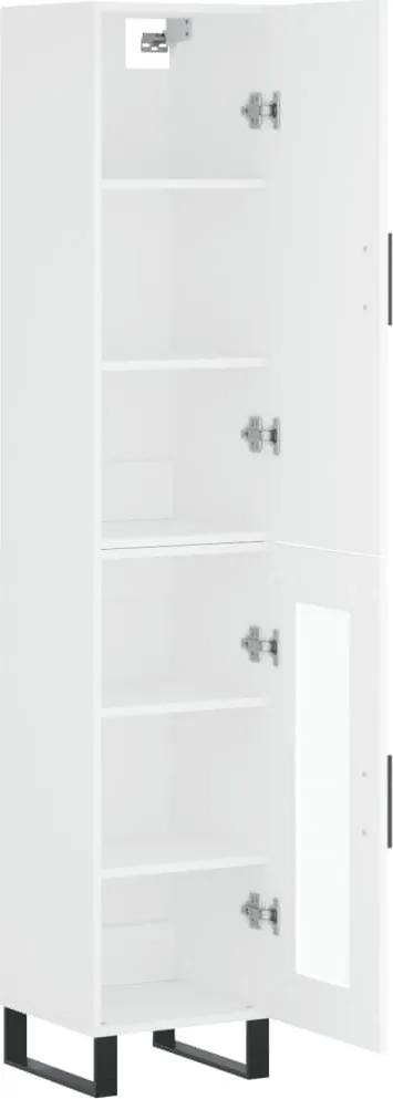vidaXL Skříň highboard 34,5 x 34 x 180 cm kompozitní dřevo [3199065] Barva: šedá sonoma