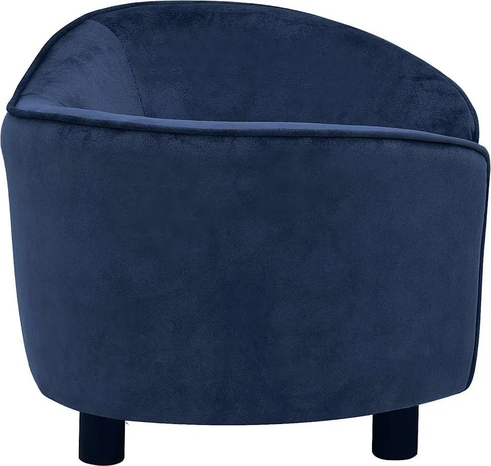 Pohovka pro psy modrá 69 x 49 x 40 cm plyš 171023