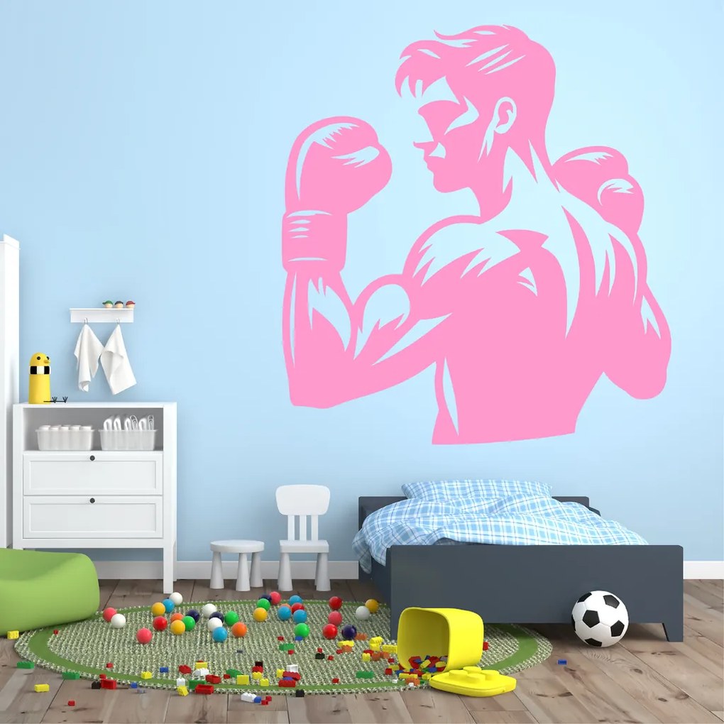 Živá Zeď Samolepka na zeď Boxer Barva: černá