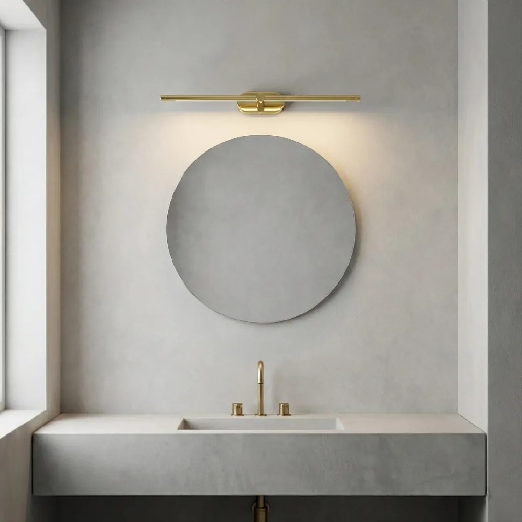 Toolight Toolight, LED nástěnné svítidlo 60cm, 13W, 4000K, 1000lm, APP1890-1W, zlatá lesklá, OSW-66045
