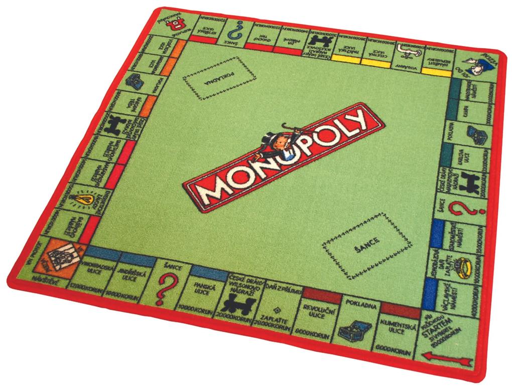Cz-Holtex Dětský kusový koberec Monopoly vícebarevný Rozměry: 92x92cm