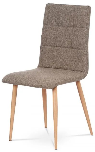 Jídelní židle ANCONA — více barev, kov/buk Šedohnědá