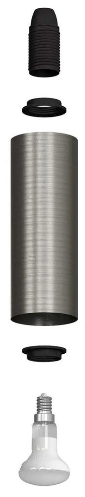 creative cables Fermaluce urban nastavitelné kovové nástěnné bodové svítidlo se stínidlem Tub-E14 Barva: Matný chrom