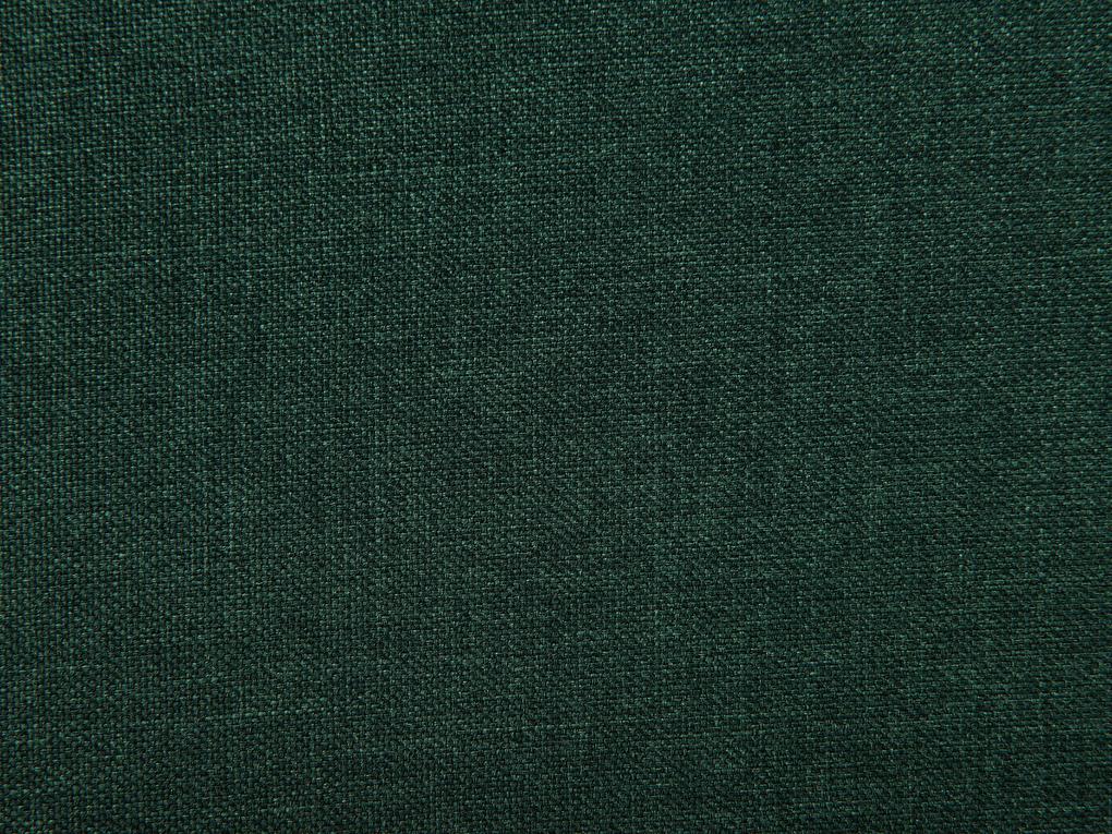 Postel s přistýlkou v tmavě zeleném čalounění 90 x 200 cm LIBOURNE Beliani