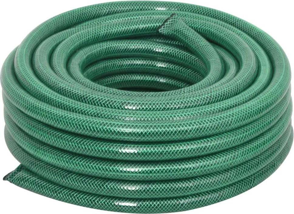 Zahradní hadice se sadou koncovek zelená 0,75" 30 m PVC 154382