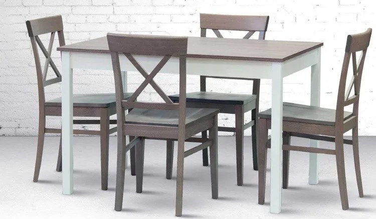 Stima Jídelní stůl TWIN | Délka stolu: 120,Odstín: dub sonoma-bílá