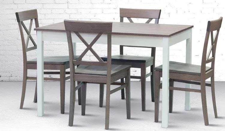 Stima Jídelní stůl TWIN | Délka stolu: 140,Odstín: bílá-šedá