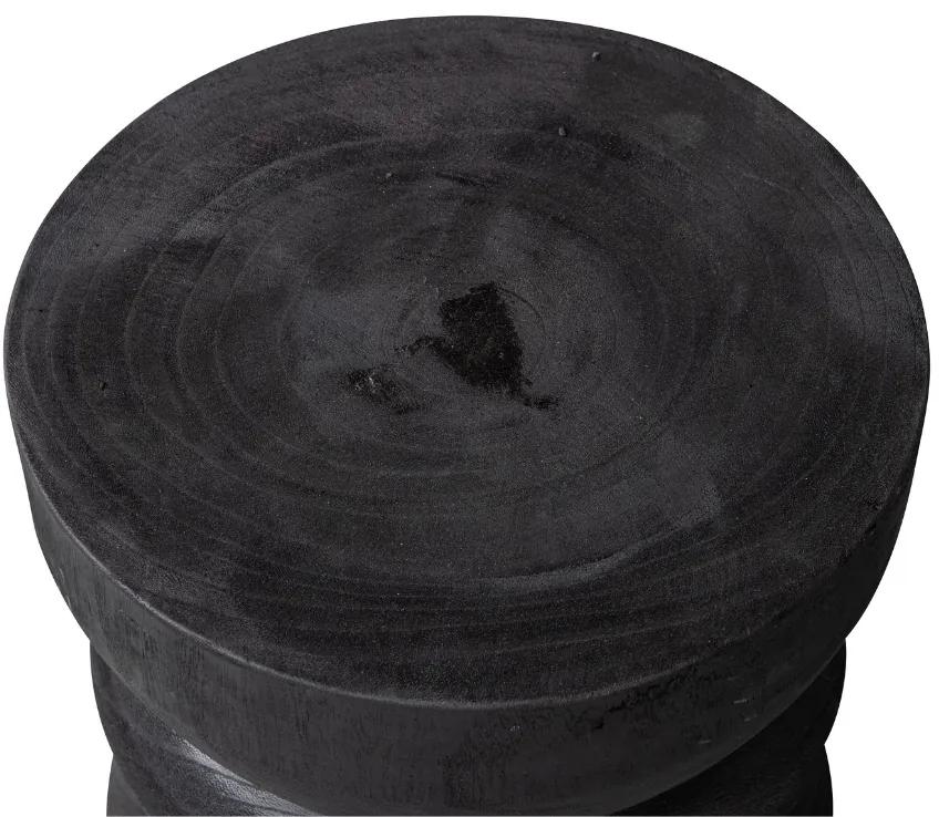 Hoorns Černá dřevěná stolička Brandan 40 cm