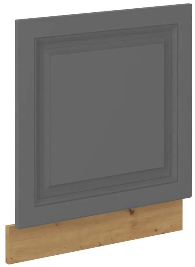 Dvířka na vestavnou myčku kuchyňská skříňka Stilo dustgrey/artisan 570x596