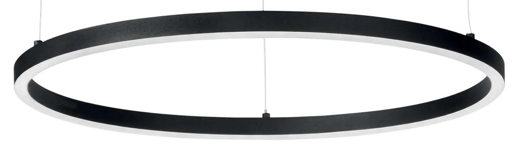 Ideal Lux LED Závěsné svítidlo Oracle slim round 3000k, Ø 70 Barva: Černá, Stmívání, řízení: DALI/PUSH