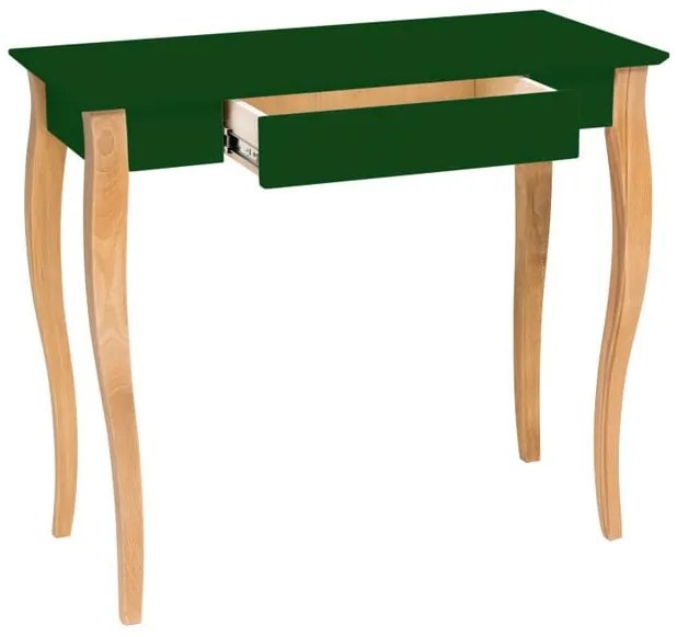 Tmavě zelený psací stůl Ragaba Lillo, šířka 85 cm
