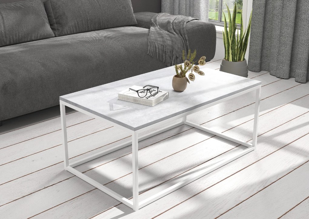 ADRK Furniture Konferenční stolek NARISA 100x60 CT-NAR-W-BE