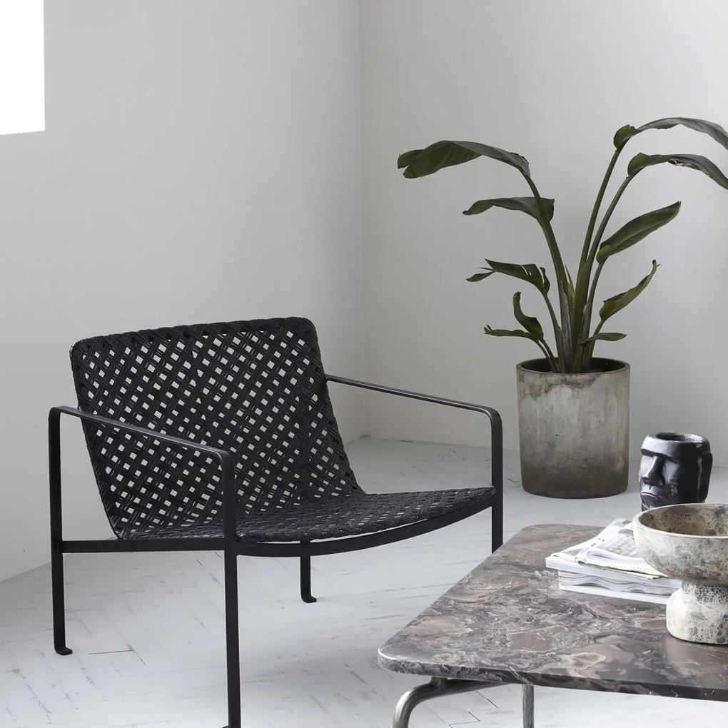 Černá židle s područkami Habra 69 × 66 × 64 cm