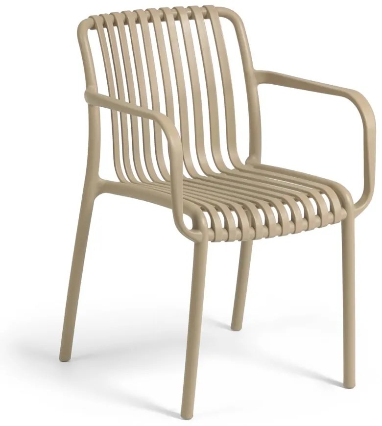 Béžová plastová zahradní židle Isabellini – Kave Home