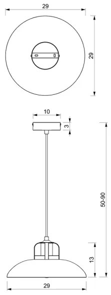 Brilagi - LED Lustr na lanku FLAMENGO 1xE27/60W/230V bílá