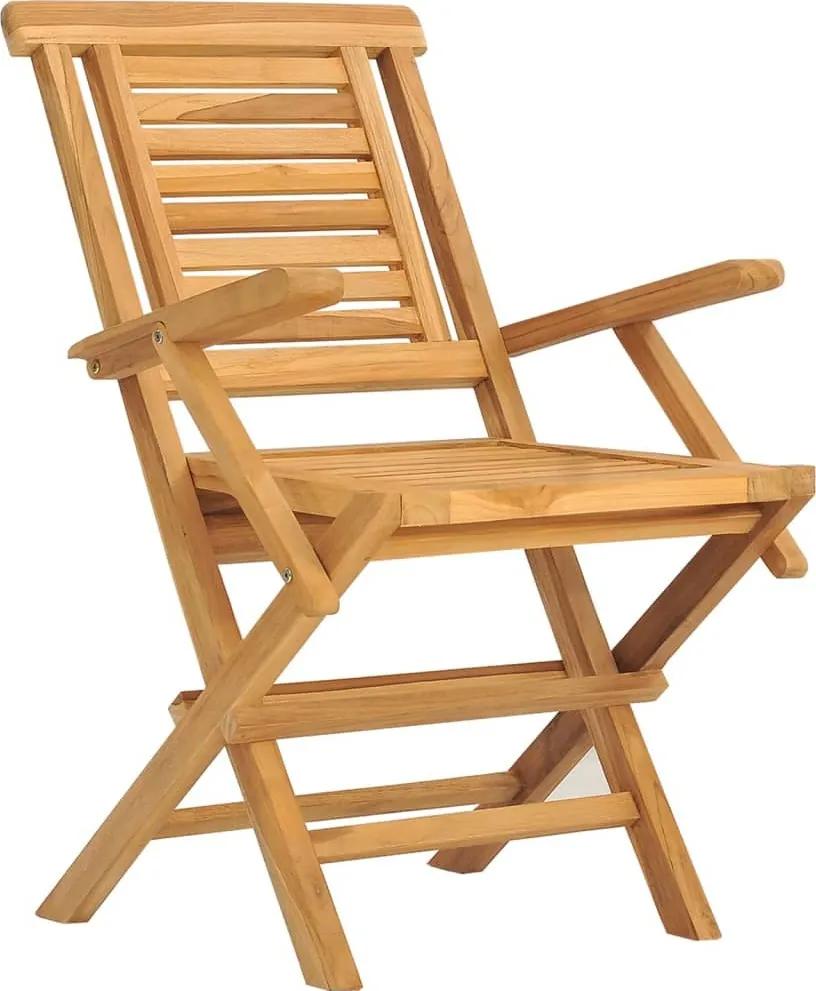 vidaXL Skládací zahradní židle 6 ks 56x63x90 cm masivní teakové dřevo [3155050]