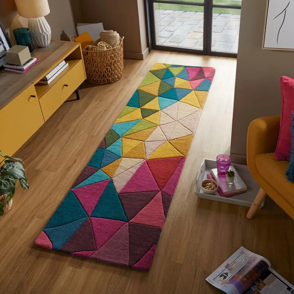Flair Rugs, Ručně všívaný kusový koberec Illusion Falmouth Multi, 160x230, vícebarevná, ložnice