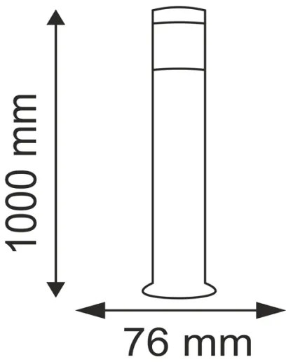 LED Venkovní lampa LIVIA 1xE27/7W/230V 4000K IP44