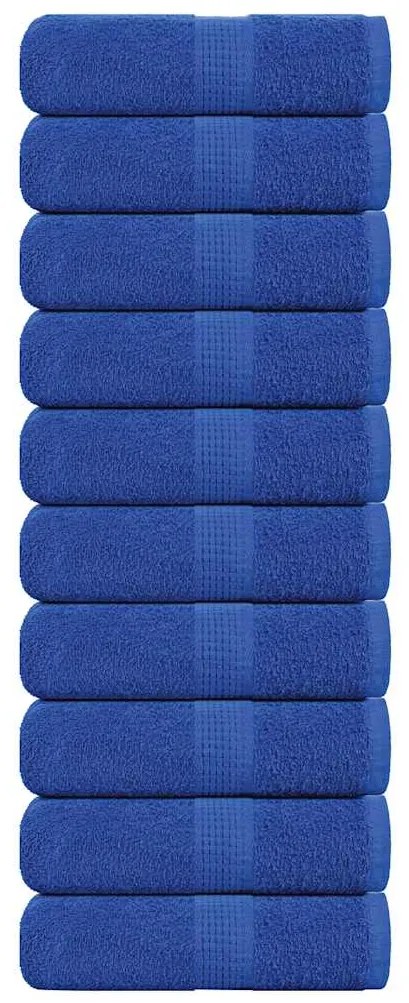 Ručníky pro hosty FROGN 10 ks modré 30x50 cm 360 g/m² 136709