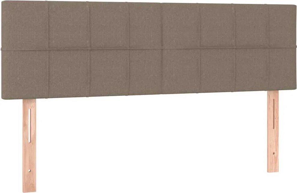 Box spring postel s matrací a LED taupe 140x200 cm textil 3133161