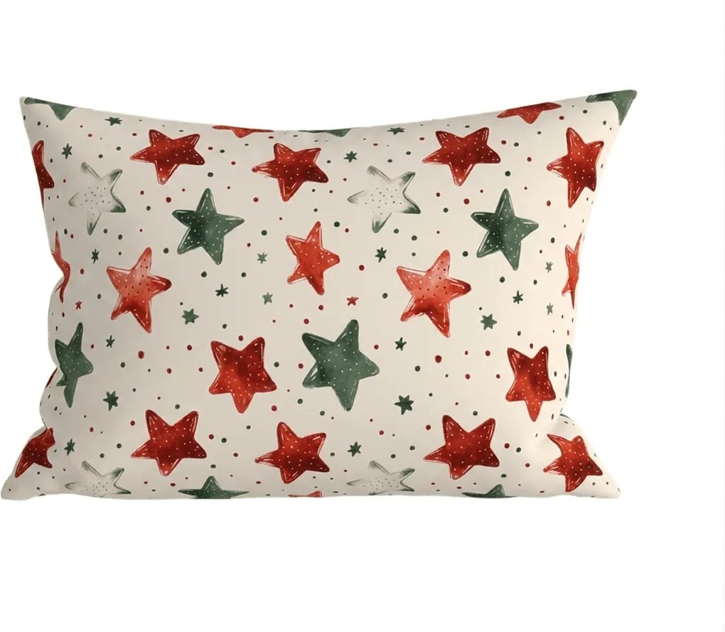 Povlak na polštář z mikrovlákna COLORFUL STARS 50x70 cm, barevný