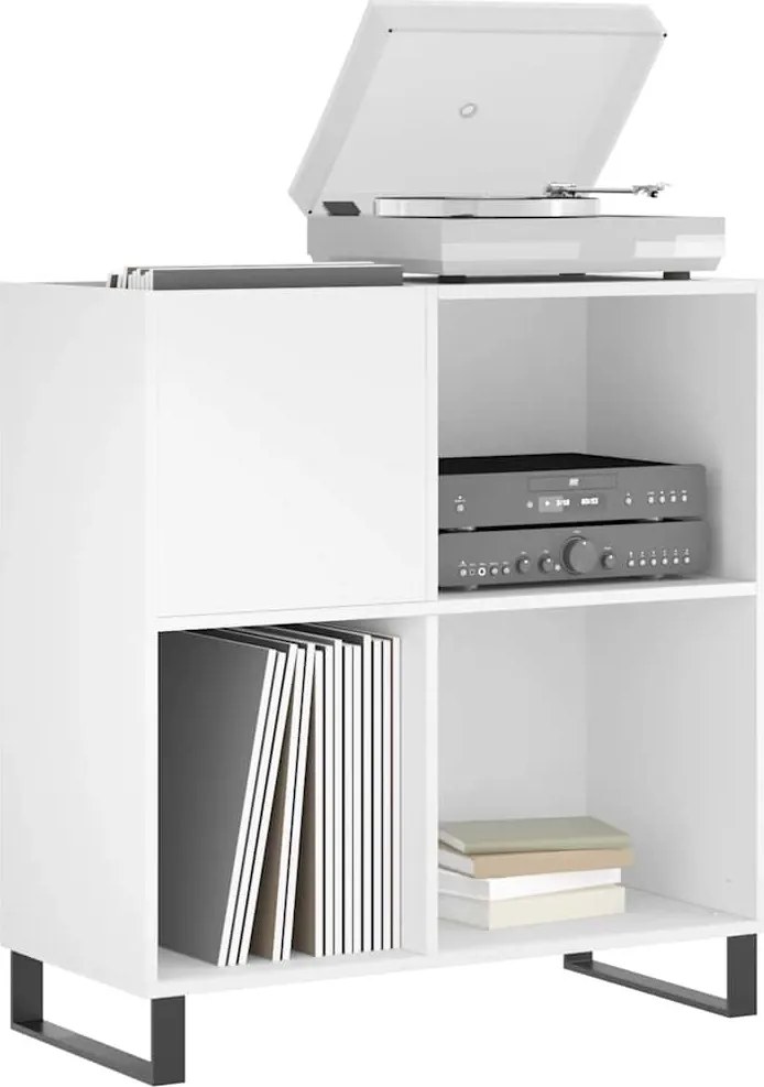 vidaXL Skříňka na LP desky 84,5 x 38 x 89 cm kompozitní dřevo [831780] Barva: kouřový dub