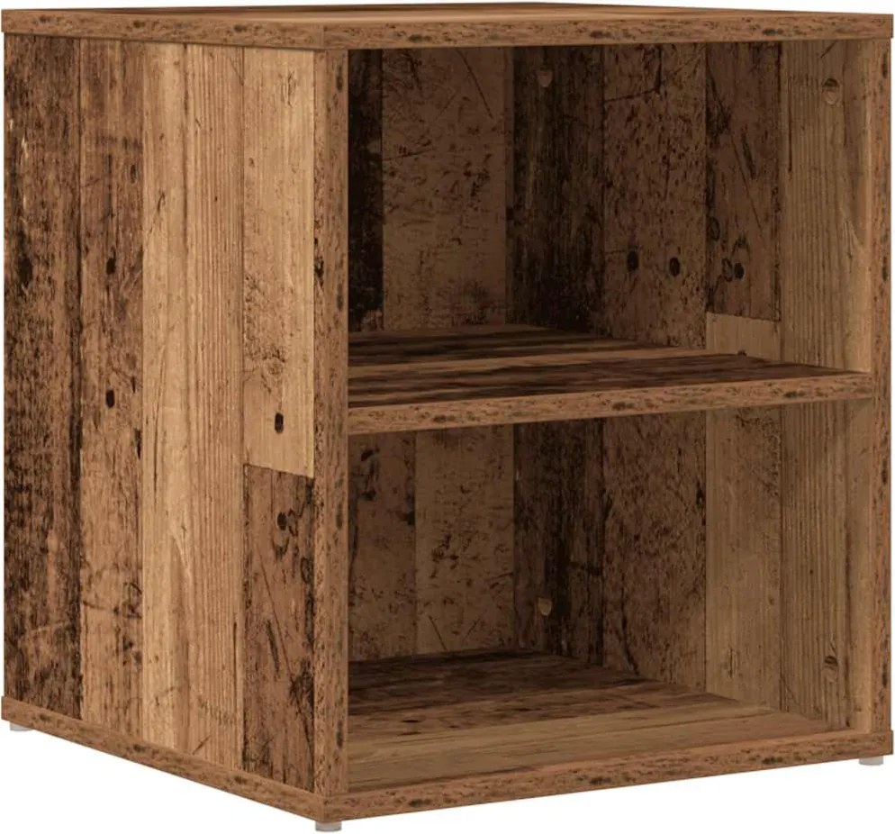 Rohová skříňka old wood 200 x 40 x 45 cm kompozitní dřevo 3307835