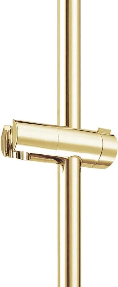 Tutumi Rea příslušenství, sprchový sloup s držákem ruční sprchy 70cm, zlatá, REA-P5981