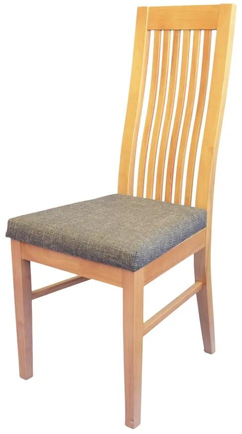 Jídelní židle LAURA buk / látka SH21, výška: 105 cm, šířka: 48 cm, hloubka: 55 cm