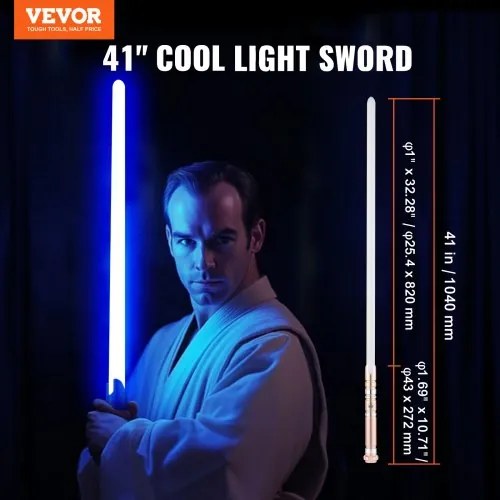 Lightsaber 12 RGB Colors 104,1 cm Mute Sound Dobíjecí Dueling Světlo Sabre