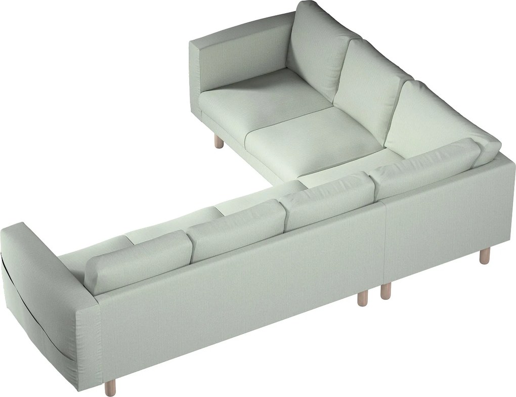 Potah na pohovku IKEA Norsborg rohová 5-místná barva modrá látka pletený vzor