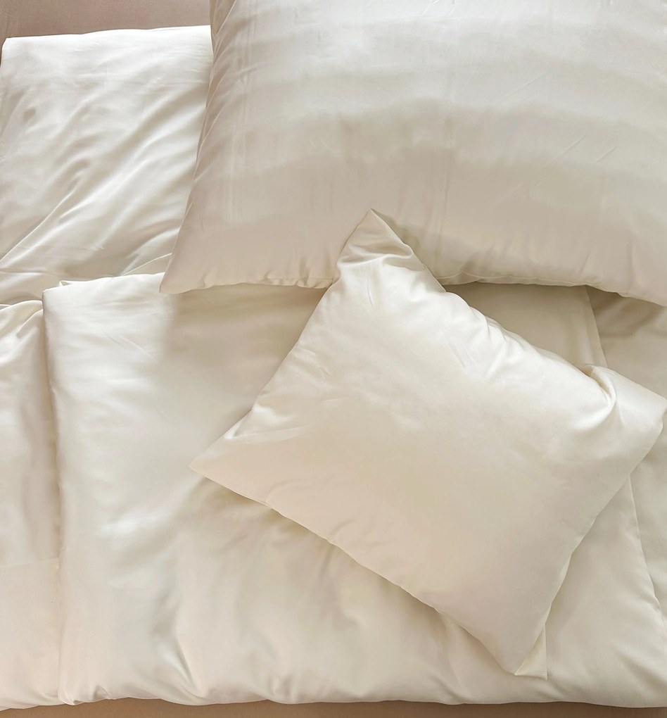 HEDDA Povlečení Tencel™ Lyocell Iballa krémové rozměr: povlak na polštář 50 x 65 cm
