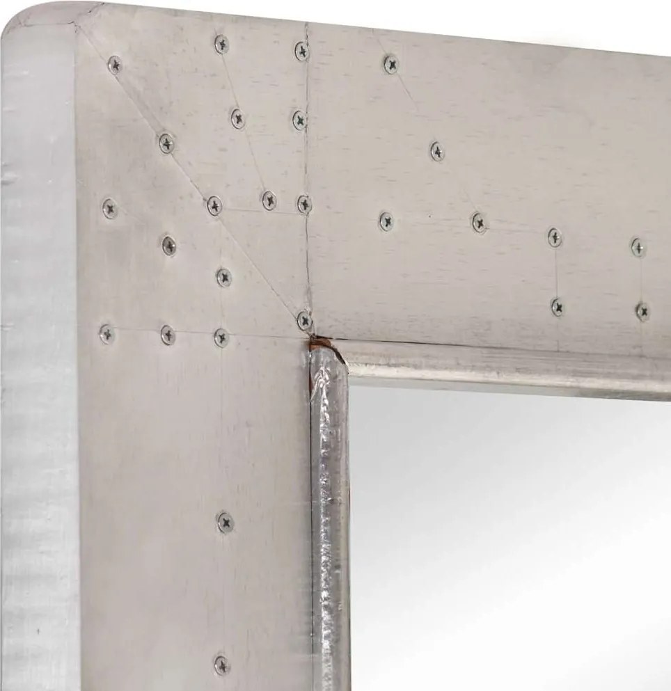 Zrcadlo s kovovým rámem 110 x 50 cm kov 320638