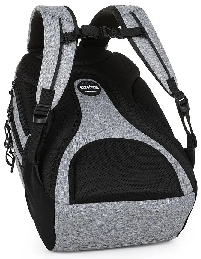 Oxybag Studentský batoh + etue - OXY Sport Grey Melange