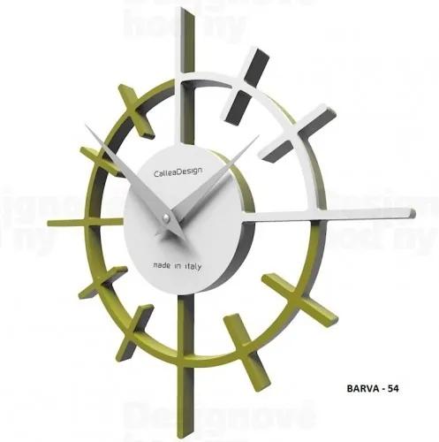 CalleaDesign 10-018 Crosshair zelená oliva-54 29cm nástěnné hodiny