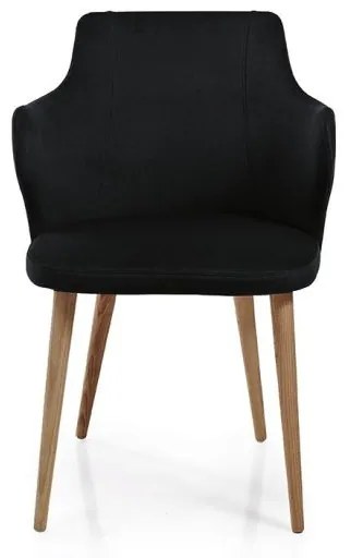 Max Home Židle s područkami Maddy vzorník tkaniny: crystal 03, nohy: dřevěné jasan přírodní