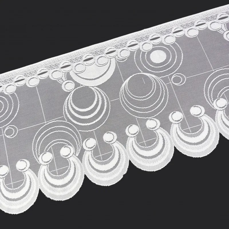 Vitrážová žakárová záclona 7203, výška 40 cm, metráž