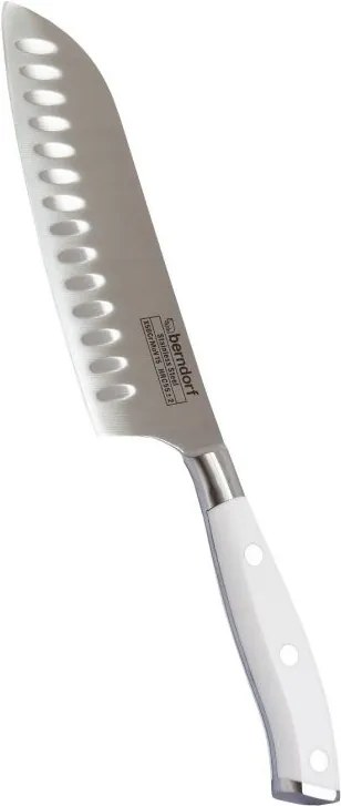Berndorf Sandrik nůž kuchyňský santoku  Berndorf Sandrik ocel čepel 17,5 cm Profi Line Exclusive bílý (0375163201)