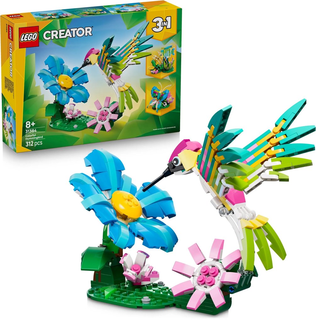 Lego® creator 31384 divoká zvířata: barevný kolibřík 5702018054789