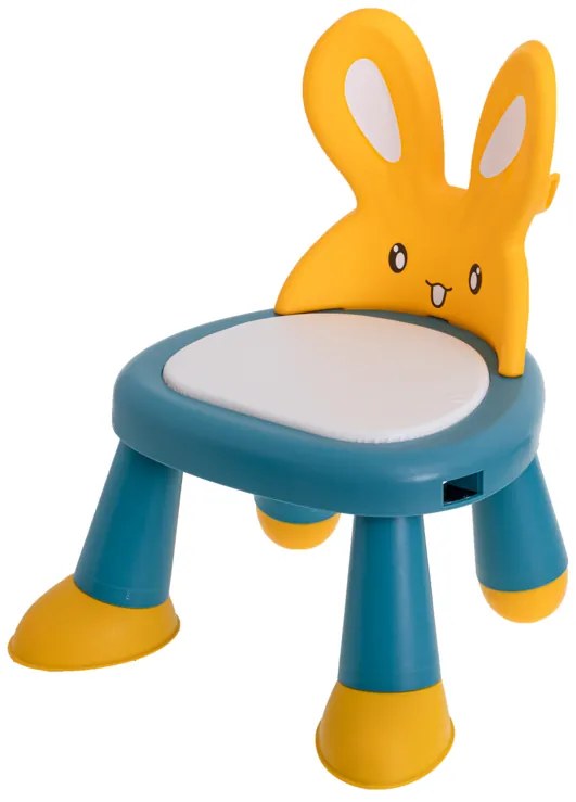 Creative Corner Židle ke krmení a hraní žlutá a modrá
